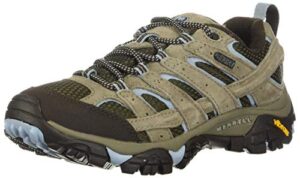 merrell women's moab 2 waterproof hiking shoe, brindle, 10 m us