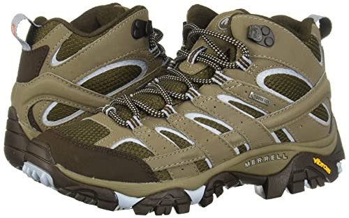 Merrell Women's Moab 2 MID Gore-TEX Hiking Boot, Brindle, 8