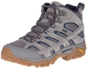 merrell men's moab 2 mid wp hiking shoe, charcoal, 10