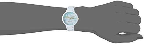 Nine West Women's NW/2274MAWT Rubberized White Bracelet Watch