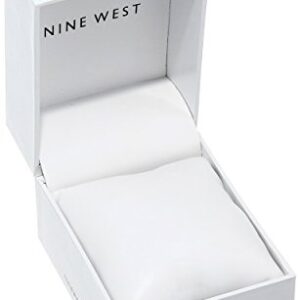 Nine West Women's NW/2274MAWT Rubberized White Bracelet Watch