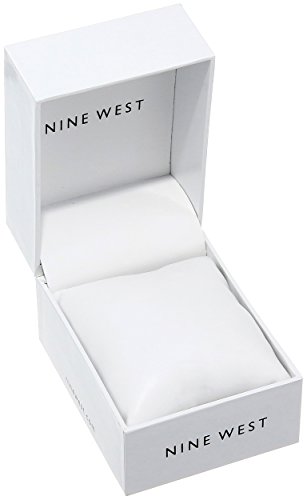 Nine West Women's NW/2274MAWT Rubberized White Bracelet Watch