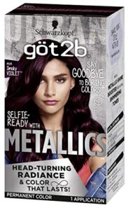 schwarzkopf got2b metallics permanent hair color, m49 smoky violet