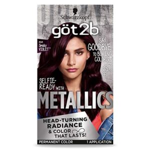 Schwarzkopf Got2b Metallics Permanent Hair Color, M49 Smoky Violet