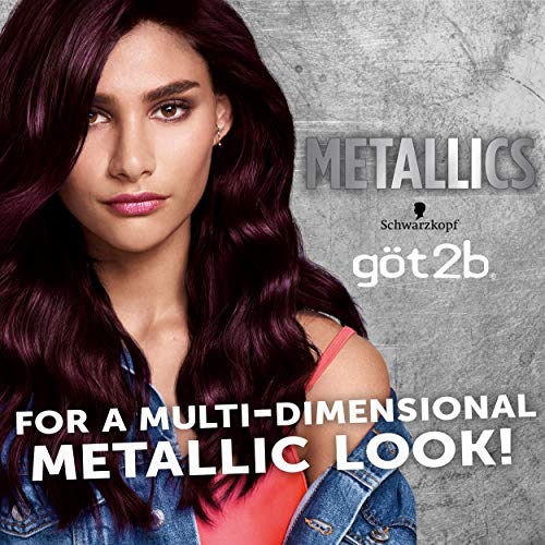 Schwarzkopf Got2b Metallics Permanent Hair Color, M49 Smoky Violet