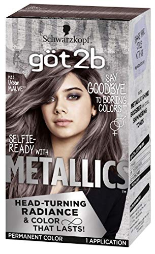 Schwarzkopf Got2b Metallics Permanent Hair Color, M83 Urban Mauve