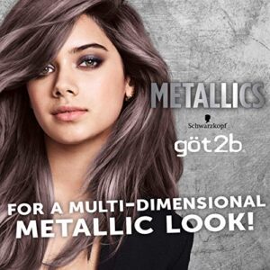 Schwarzkopf Got2b Metallics Permanent Hair Color, M83 Urban Mauve