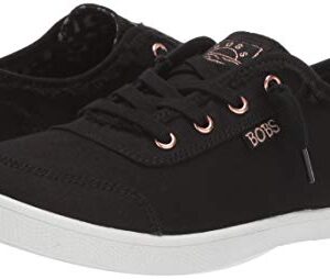 Skechers womens Bobs B Cute Sneaker, Black, 8.5 US