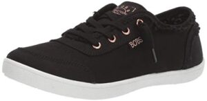 skechers womens bobs b cute sneaker, black, 8.5 us