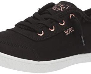 Skechers womens Bobs B Cute Sneaker, Black, 8.5 US