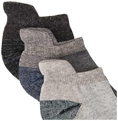 Merrell Men's Wool Blend Cushioned Hiker Casual Sock, Charcoal Black Assorted, 13-15 US