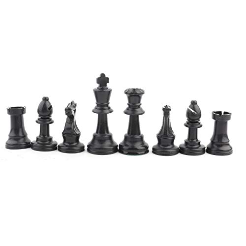 Chess Set,Plastic Chessmen Set International Chess Game Complete Chessmen Set(Large-75mm)