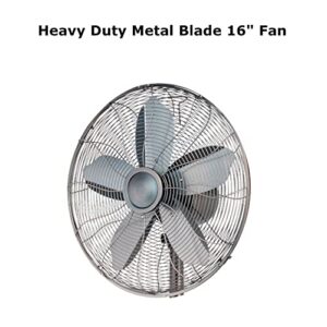 Optimus F-6218 Oscillating Stand Fan, Household, Bronze