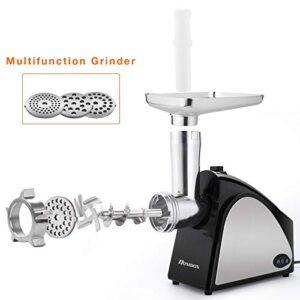 Homdox Electric Meat Grinder 2000W with 3 Grinding Plates, Food Grinder with Sausage & Kubbe Kit, Meat Mincer Food Grade Material ETL Approved for Home Use &Commercial