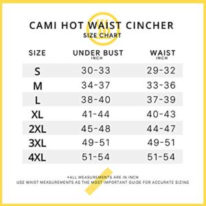 HOT SHAPERS Cami Hot Waist Cincher with Waist Trainer and Shaper for Women – Workout Sweat Vest – Sauna Suit for Slimming Weight Loss Workouts – an Hourglass Stomach Compression Girdle (Black, 2XL)