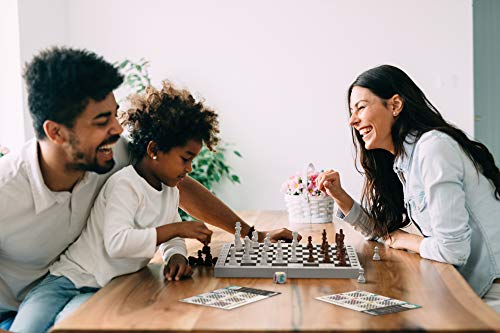 Fun Family Chess Set for Kids & Adults - Wooden Board Game for Learning Chess