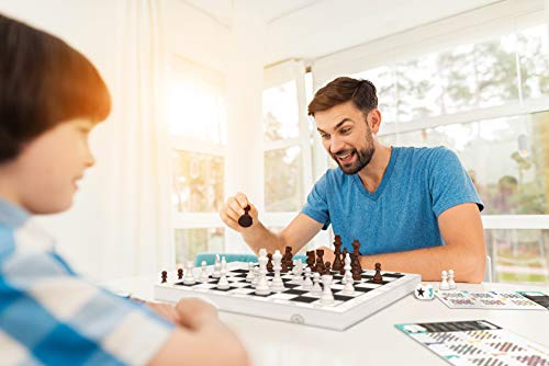 Fun Family Chess Set for Kids & Adults - Wooden Board Game for Learning Chess