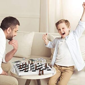 Fun Family Chess Set for Kids & Adults - Wooden Board Game for Learning Chess