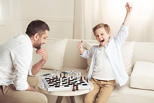 Fun Family Chess Set for Kids & Adults - Wooden Board Game for Learning Chess