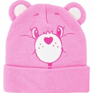 Adult Care Bears Cheer Bear Knit Hat Pink