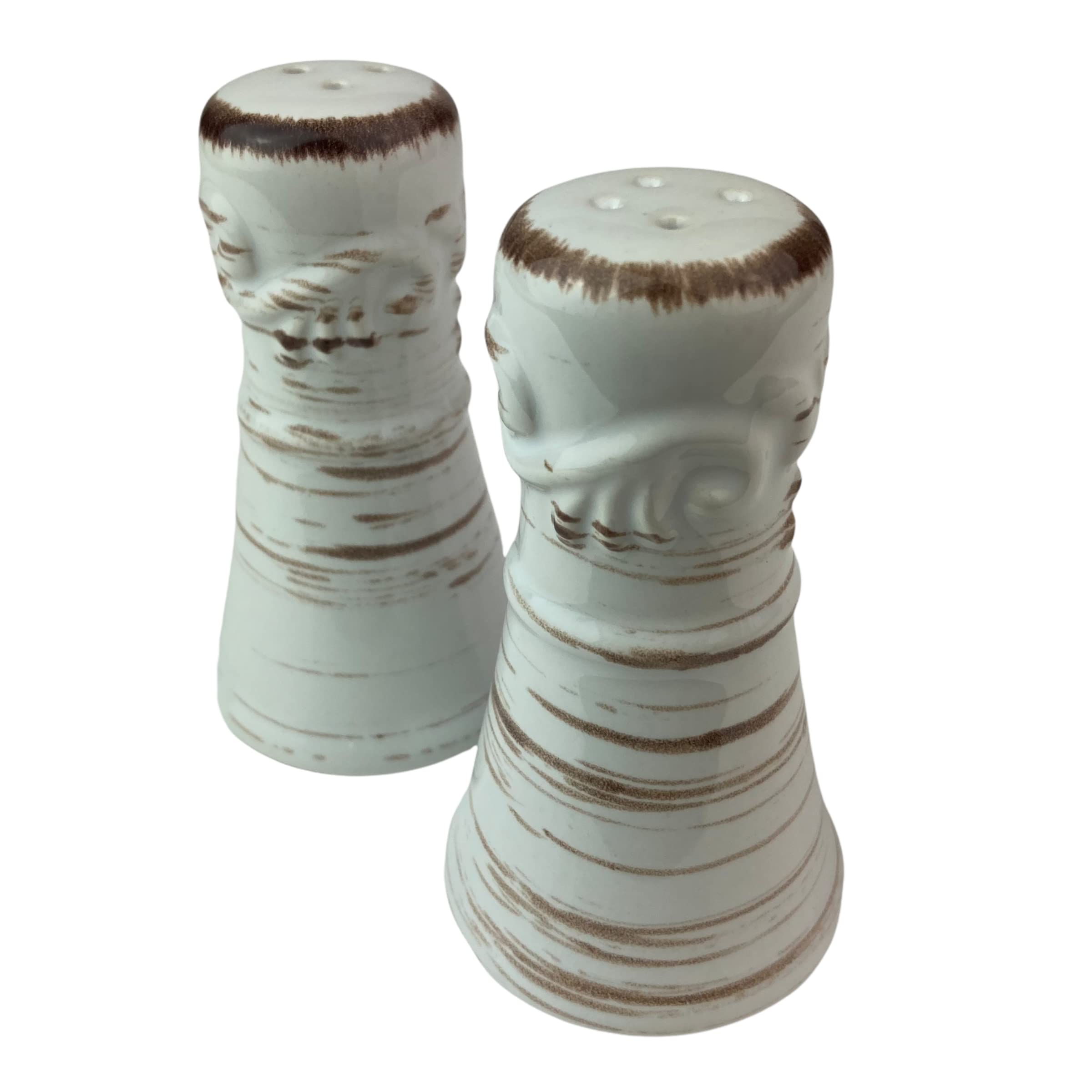 Trellis White Salt and Pepper Set