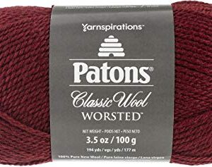 Patons Classic Wool Yarn, Claret