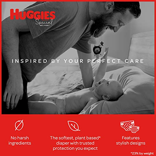 Huggies Special Delivery Hypoallergenic Diapers, Size Newborn, 32 Ct