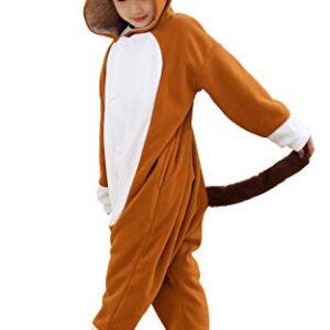 Brown Horse Cuddly Plush One Piece Pajamas Cosplay Costume for Kids 3t 4t 5t