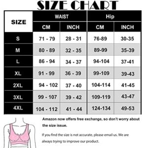 HOPLYNN Neoprene Sweat Waist Trainer Corset Trimmer Shaper Belt for Women, Workout Plus Size Waist Cincher Stomach Wraps Bands Black Medium