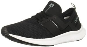 new balance women's fuelcore nergize sport v1 sneaker, black/white, 8