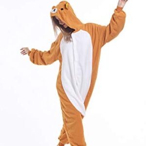 Rilakkuma Adult Animal Onesie Costume Cosplay Unisex One Piece Pajamas for Women Men M