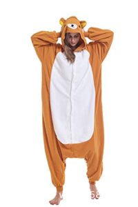 rilakkuma adult animal onesie costume cosplay unisex one piece pajamas for women men m