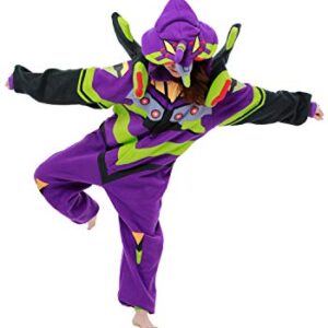 SAZAC Kigurumi - Evangelion Unit-01 - Eva-01 - Onesie Jumpsuit Halloween Costume - Adult