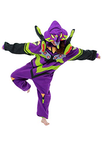 SAZAC Kigurumi - Evangelion Unit-01 - Eva-01 - Onesie Jumpsuit Halloween Costume - Adult