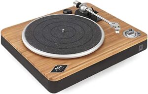 house of marley stir it up wireless turntable: vinyl record player with wireless bluetooth connectivity, 2 speed belt, built-in pre-amp, and sustainable materials