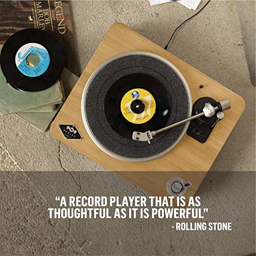 House of Marley Stir It Up Wireless Turntable: Vinyl Record Player with Wireless Bluetooth Connectivity, 2 Speed Belt, Built-in Pre-Amp, and Sustainable Materials