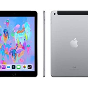 2018 Apple iPad (Wi-Fi + Cellular, 32GB) - Space Gray (Renewed)