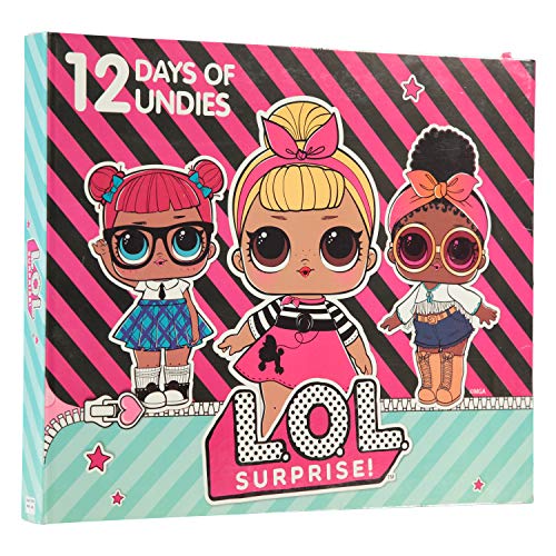 L.O.L. Surprise! girls L.o.l. Surprise! Girls' Panties Multipack Bikini Style Underwear, Lol 12pk in Box, 4 US