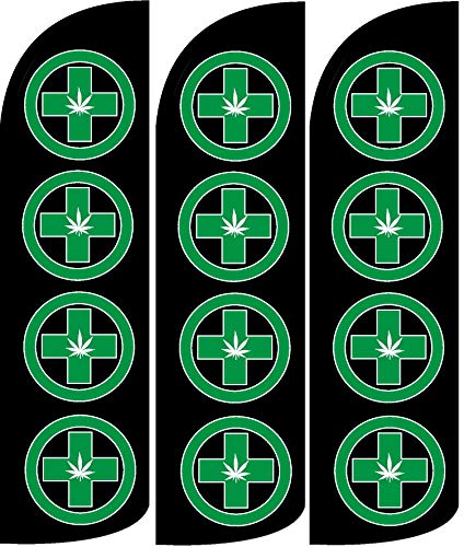 Dispensary King Windless Flag- Pack of 3(Hardware Not Included)