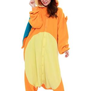 SAZAC Kigurumi - Pokemon - Charizard - Onesie Jumpsuit Halloween Costume Orange