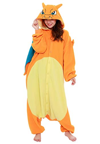 SAZAC Kigurumi - Pokemon - Charizard - Onesie Jumpsuit Halloween Costume Orange