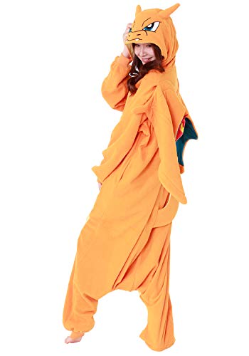 SAZAC Kigurumi - Pokemon - Charizard - Onesie Jumpsuit Halloween Costume Orange