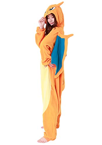 SAZAC Kigurumi - Pokemon - Charizard - Onesie Jumpsuit Halloween Costume Orange