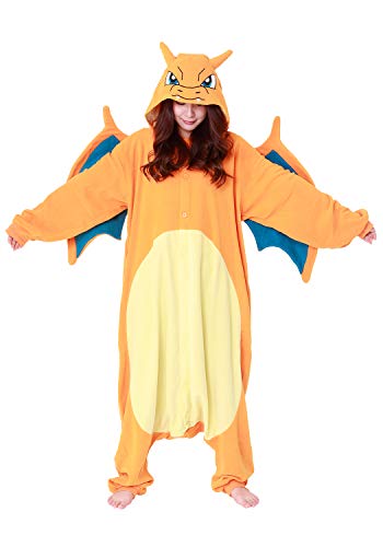 SAZAC Kigurumi - Pokemon - Charizard - Onesie Jumpsuit Halloween Costume Orange