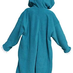 SAZAC Kigurumi - Pokemon - Snorlax - Onesie Jumpsuit Halloween Costume - Kids Size (5-9 Year Old) Blue