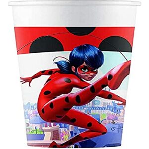 paper cups 200ml cf8 miraculous ladybug