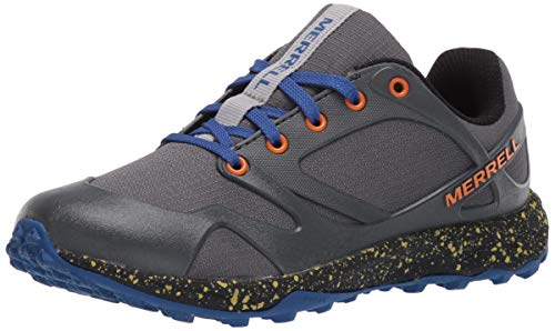 Merrell unisex child Altalight Low Hiking Sneaker, Grey/Orange, 4.5 Big Kid US