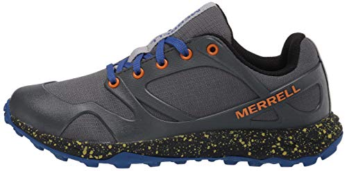 Merrell unisex child Altalight Low Hiking Sneaker, Grey/Orange, 4.5 Big Kid US