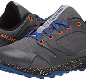 Merrell unisex child Altalight Low Hiking Sneaker, Grey/Orange, 4.5 Big Kid US