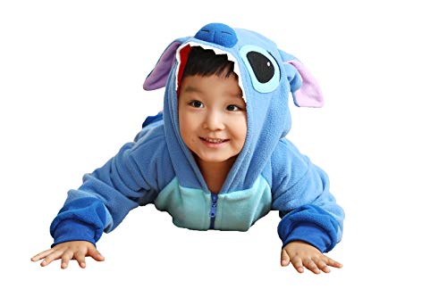 OGU' DEAL Kids Stitch Pajamas Animal Onesie Halloween Costumes One Piece Sleepwear for Boys and Girls